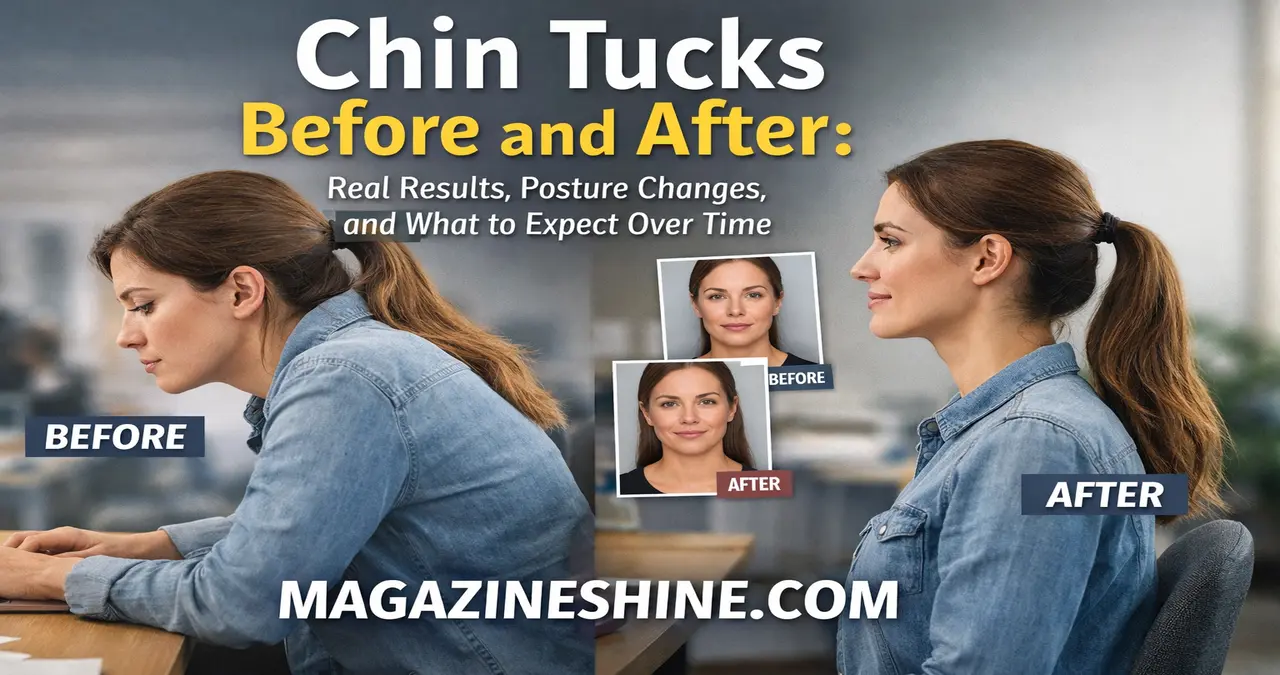 Chin Tucks Before And After: Real Results, Posture Changes, And What To ...